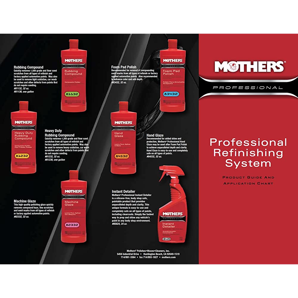 Mothers Professional Rubbing Compound 1 Gallon. 81138 – Carter Direct ...