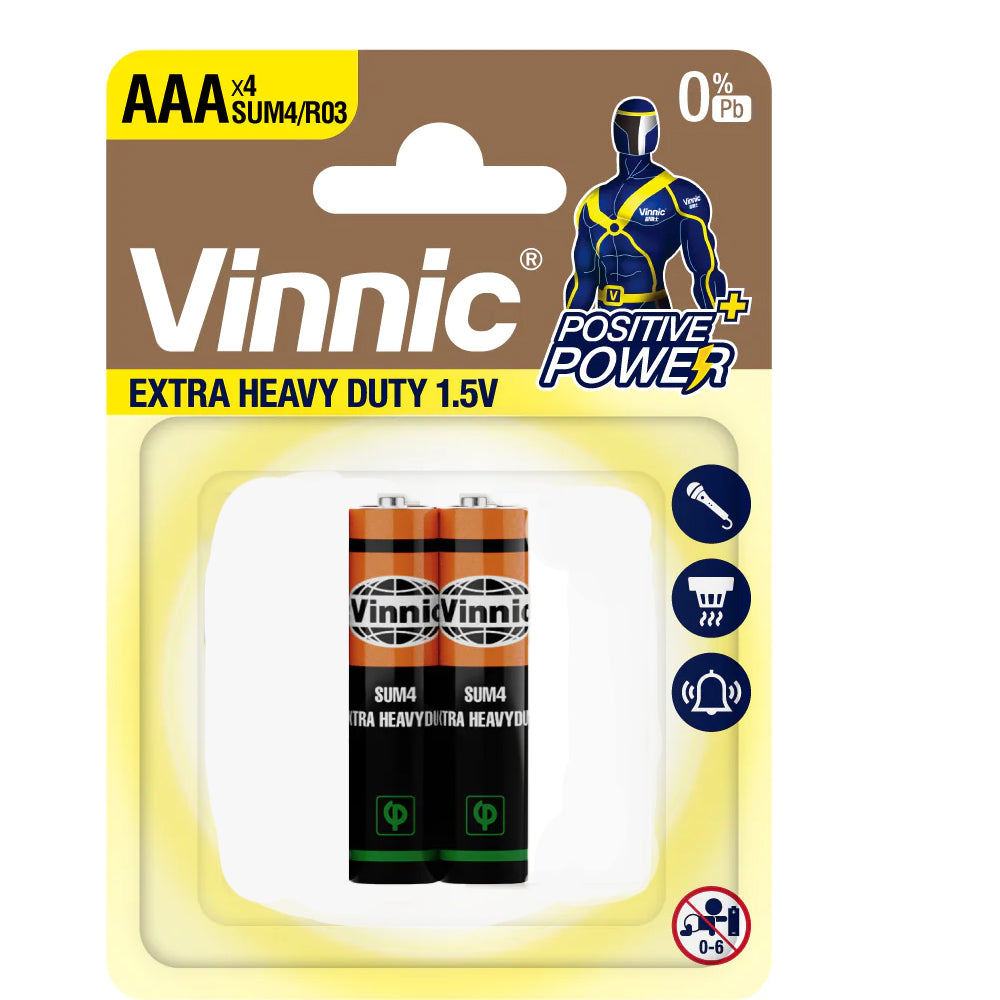 VINNIC HEAVY DUTY AAA 2-PER CARD – Carter Direct South Africa